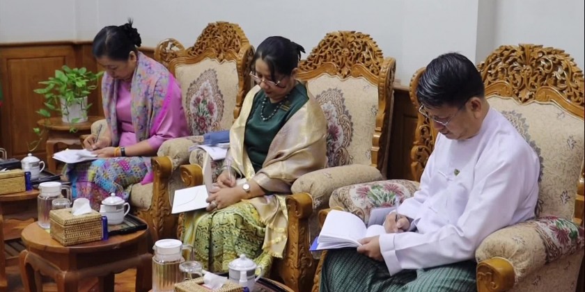 Receiving WFP delegation: Meeting with WFP Country Director | Myanmar International TV